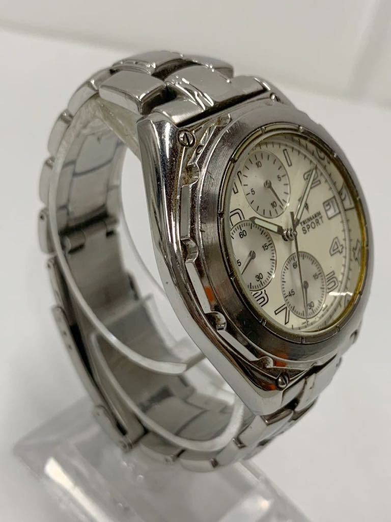 【傷や汚れあり】 TRUSSARDI トラサルディ メンズ腕時計 クオーツ クロノグラフ デイト TS-2019 不動品の落札情報詳細 - ヤフオク落札価格検索 オークフリー