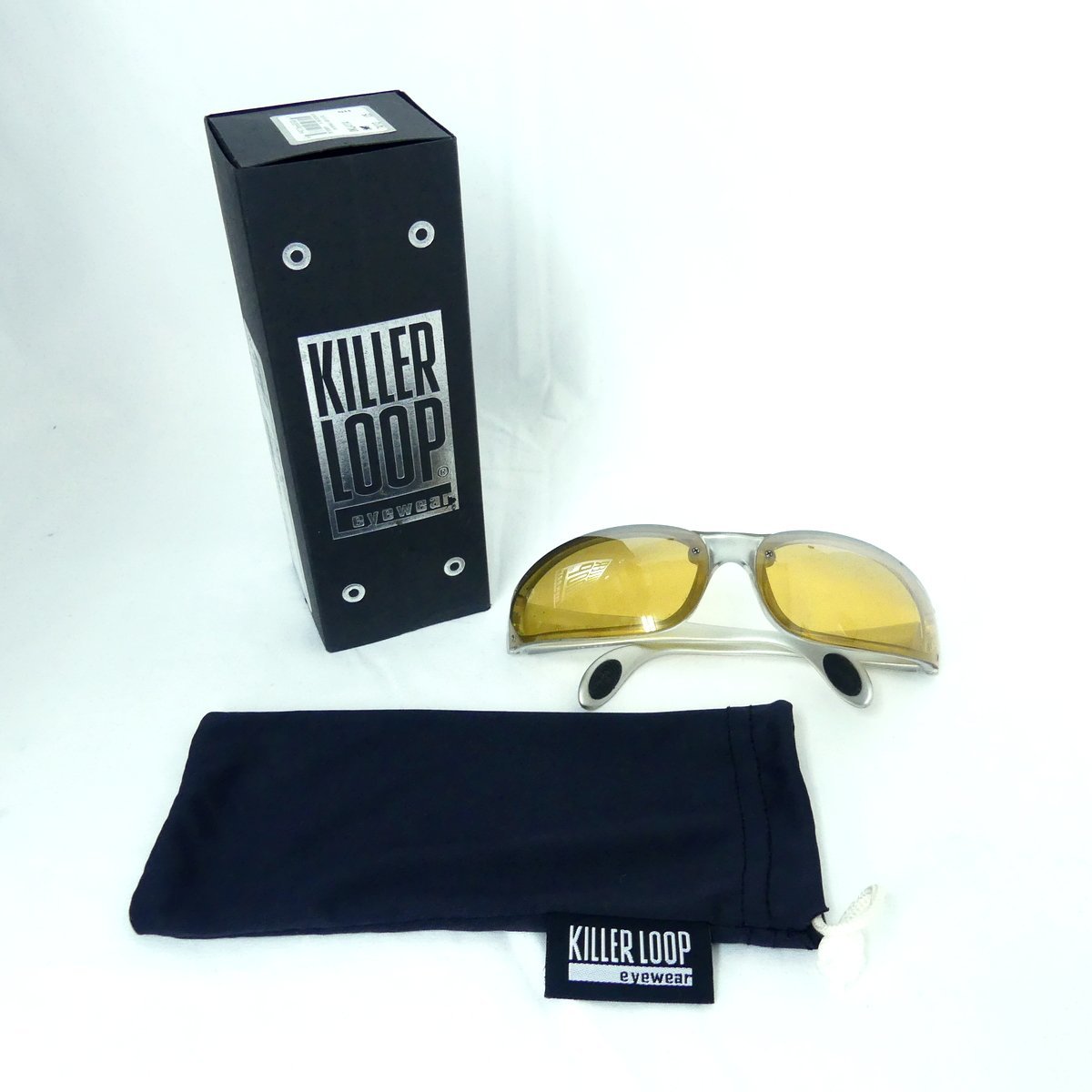 【やや傷や汚れあり】KILLER LOOP キラーループ E-LIFE 4114 636/F6 イエロー系 サングラス アイウェア USED ...
