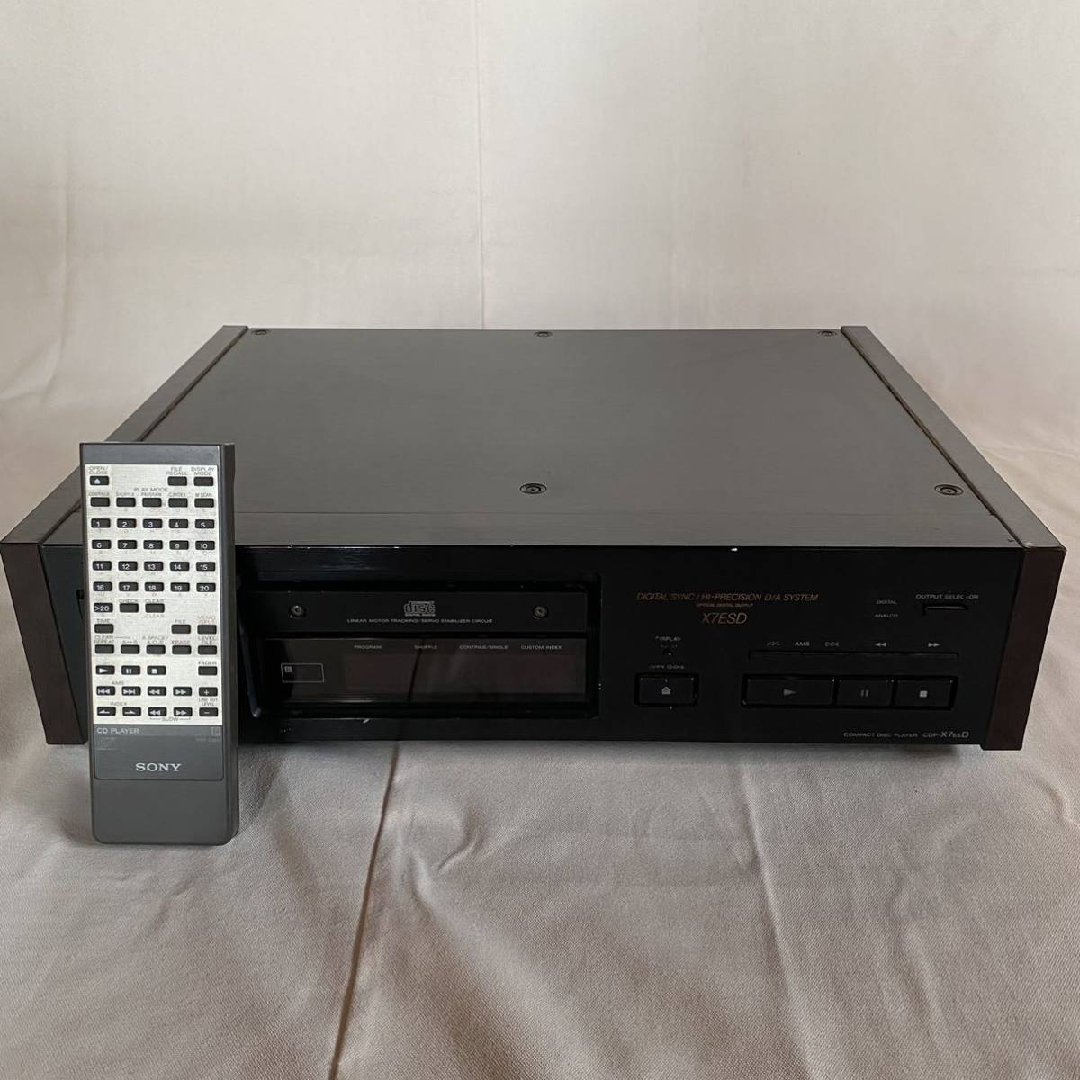 【傷や汚れあり】SONY/ソニー CDP-X7ESD COMPACT DISC PLAYER CDデッキ RM-D891 リモコン ジャンクの ...