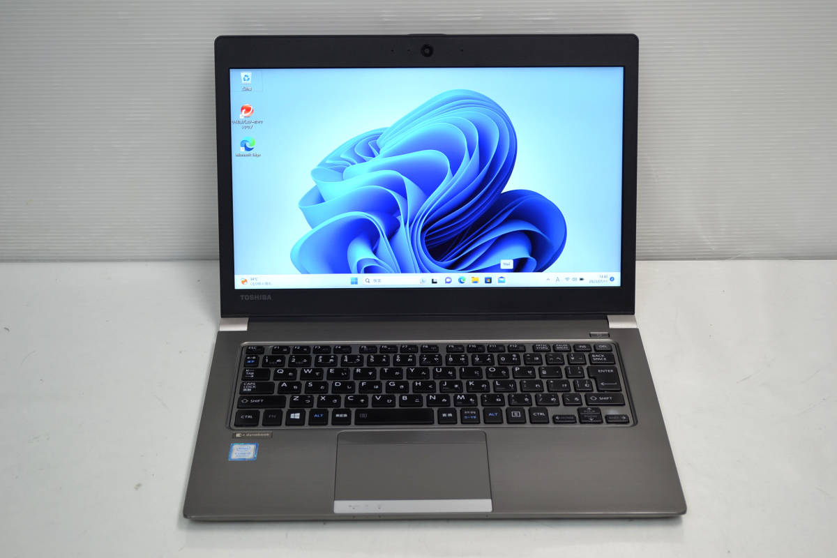【傷や汚れあり】東芝 dynabook R63/H Core i5-8250uメモリー8G SSD256G Webカメラ Wifi Bluetooth Windows11 Windows10 ...