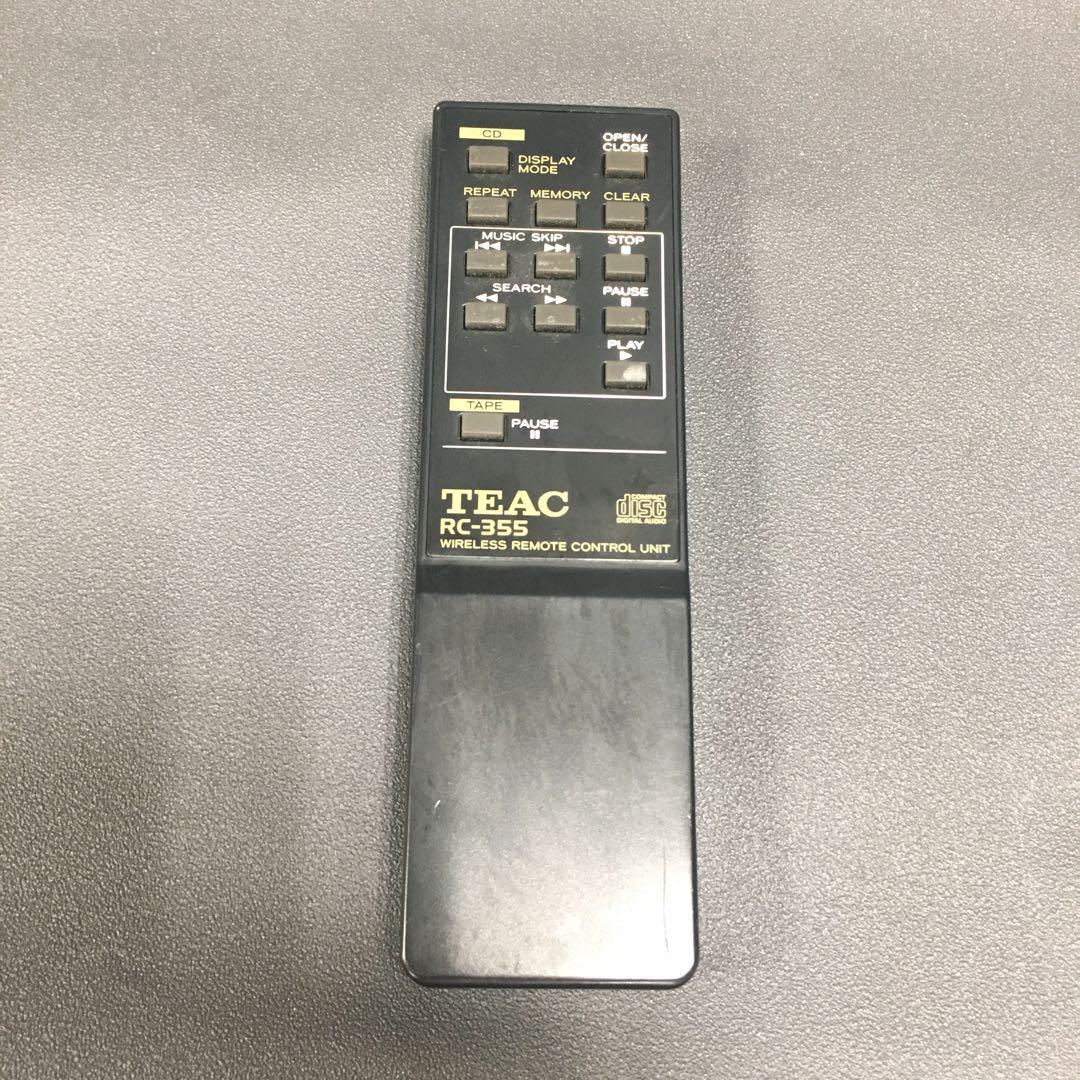 【やや傷や汚れあり】0714E TEAC RC-355 DISC WIRELESS リモコン CONTROL UNITの落札情報詳細 ...