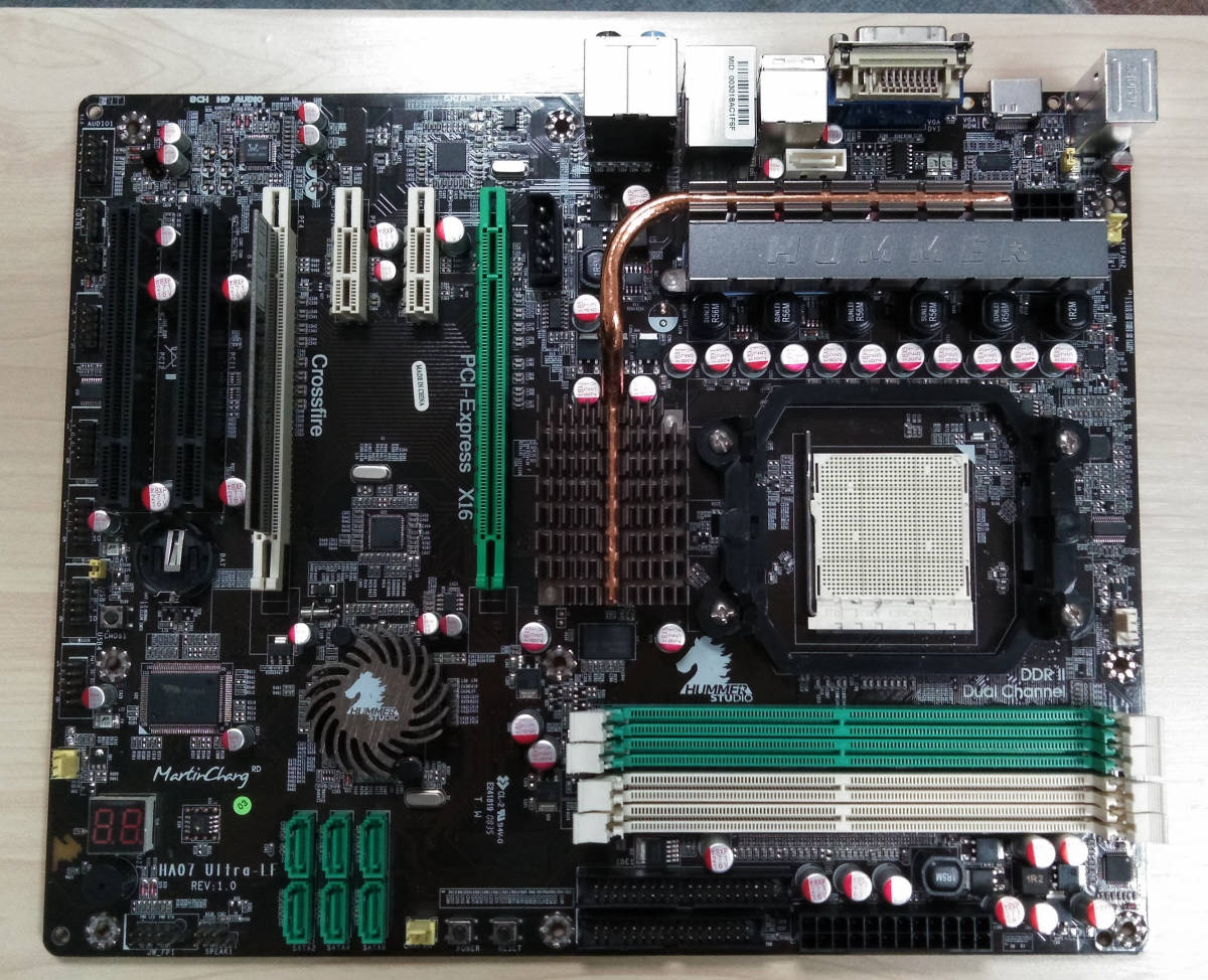 【全体的に状態が悪い】JETWAY HA07-Ultra(2008年頃発売の古いマザーボード, socket AM2 AM2+, AMD790GX SB750)の落札情報詳細 - ヤフオク落札 ...