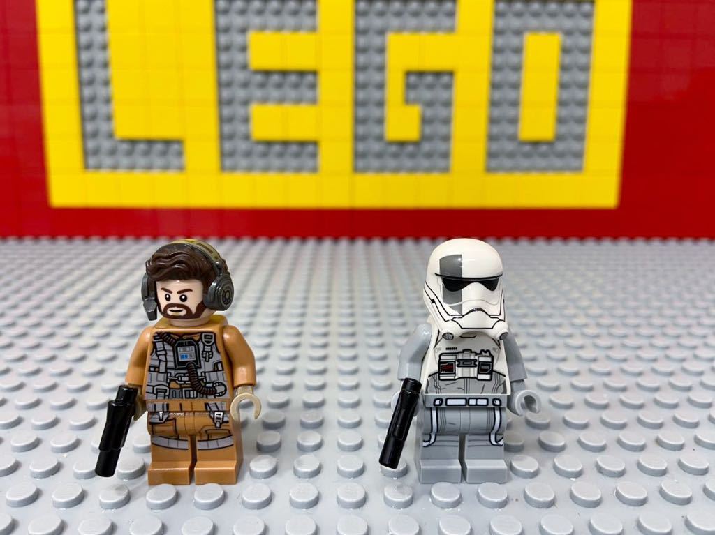 【目立った傷や汚れなし】☆スターウォーズ☆ レゴ ミニフィグ 75195セット ファーストオーダー ドライバー レジスタンス パイロット 人形 ...