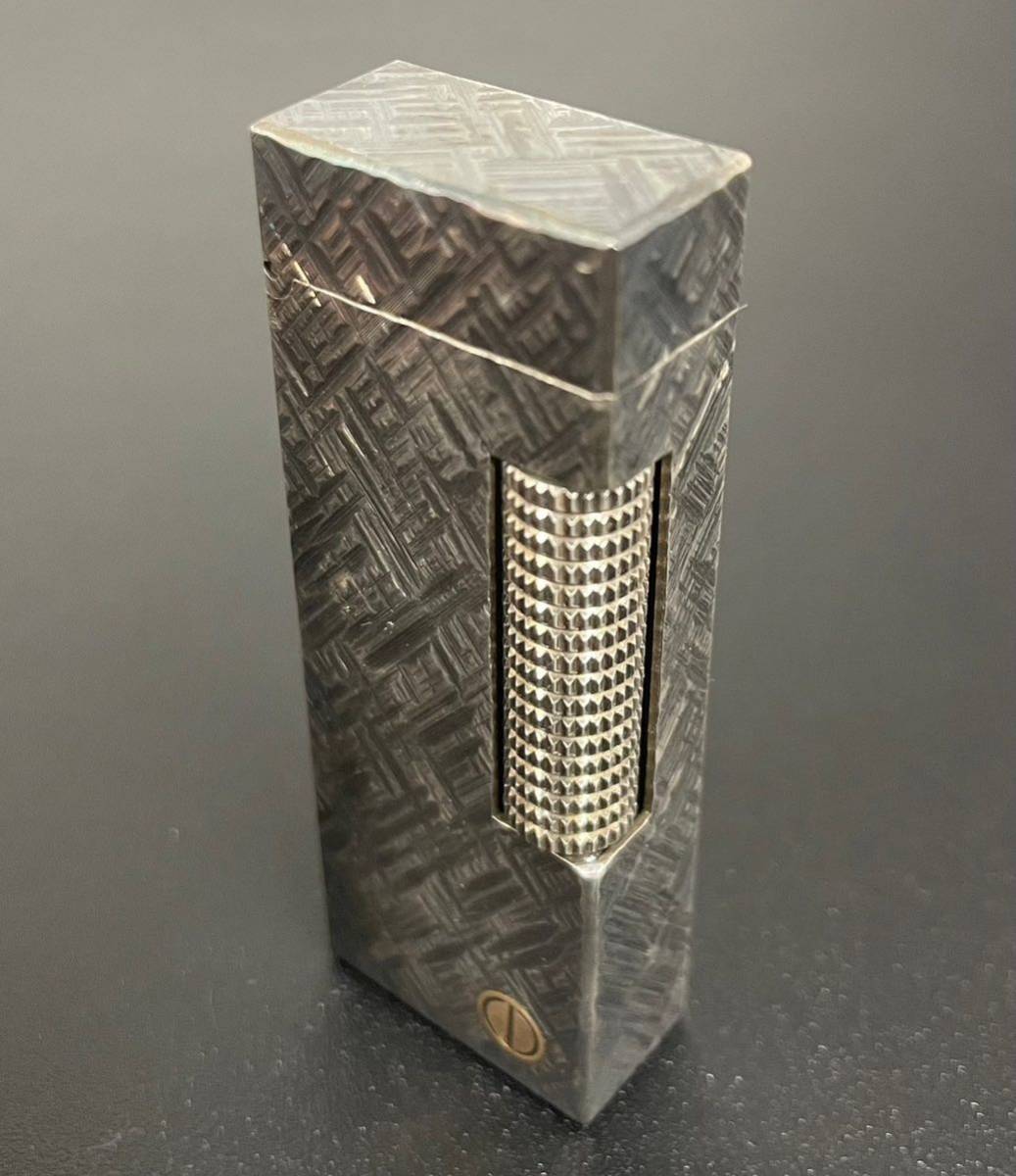 【傷や汚れあり】004 7 dunhill ダンヒル ガスライター ローラー式 シルバーカラー 喫煙具 喫煙グッズ アンティーク コレクション ...