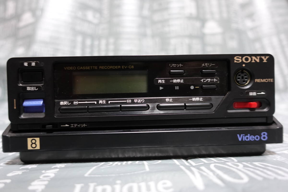 【目立った傷や汚れなし】希少!! SONY ソニー Hi8 8mmビデオカセットレコーダー ポータブルビデオカセットレコーダー EV-C8 ...