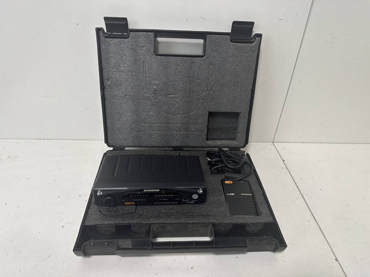 【やや傷や汚れあり】【SAMSON RECEIVER レシーバー CR77 / BELTPACK TRANSMITTER CT7 ...