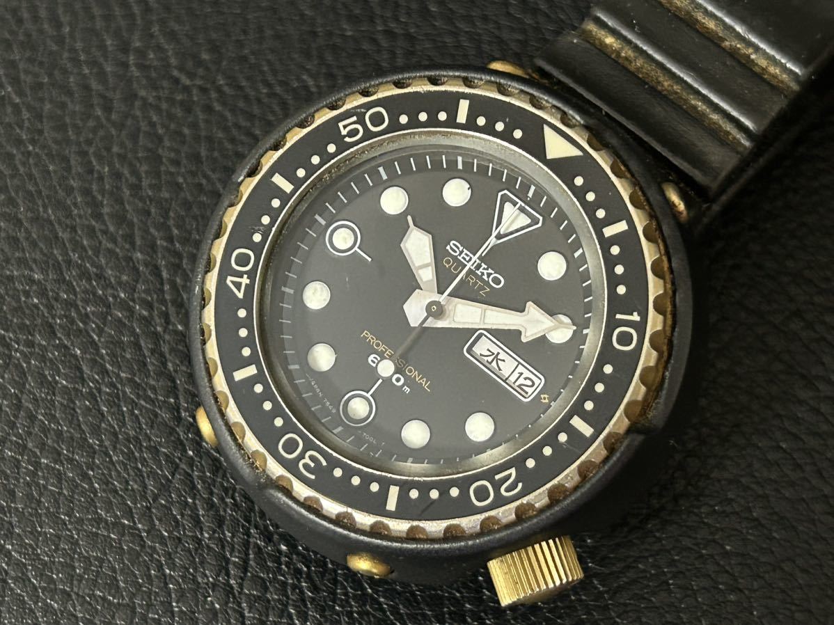 【やや傷や汚れあり】SEIKO セイコー PROFESSIONAL DIVER 600m TITANIUM プロフェッショナルダイバー クォーツ 7549-7009 メンズ腕時計の落札情報詳細 ...