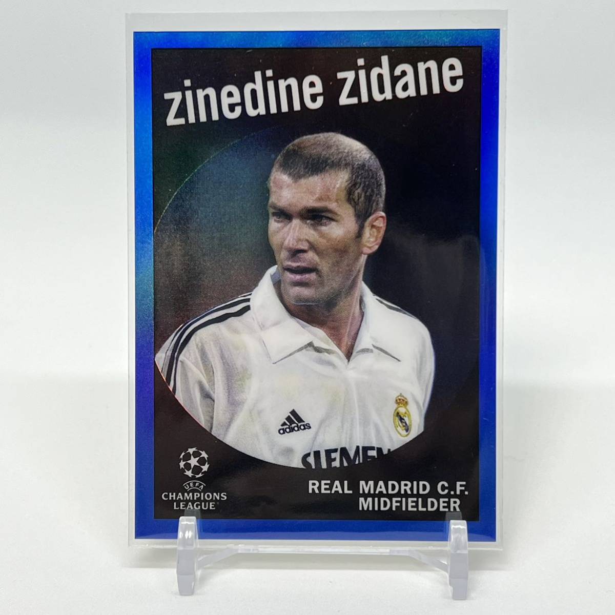 【目立った傷や汚れなし】Zinedine Zidane Blue Refractor /150 Insert 1959 Topps 2022 ...