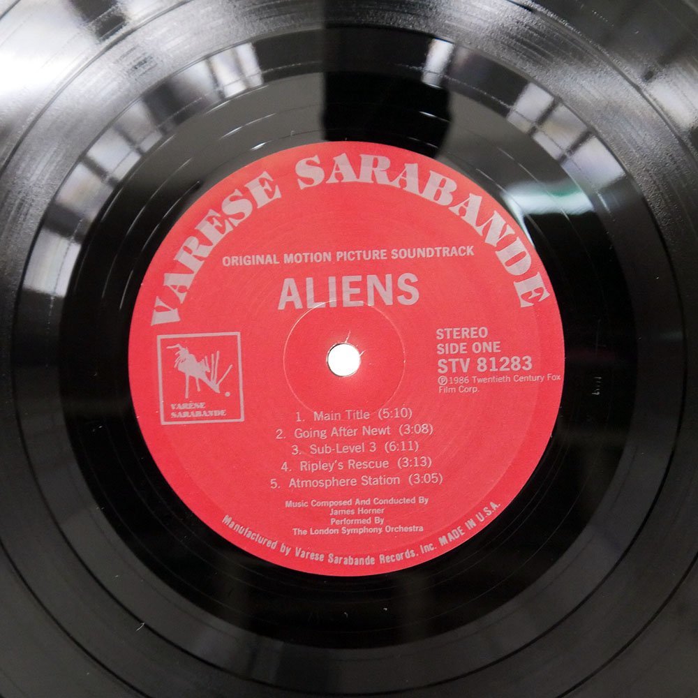 【やや傷や汚れあり】米 OST(JAMES HORNER)/ALIENS/VARSE SARABANDE STV81283 LPの落札情報詳細 ...