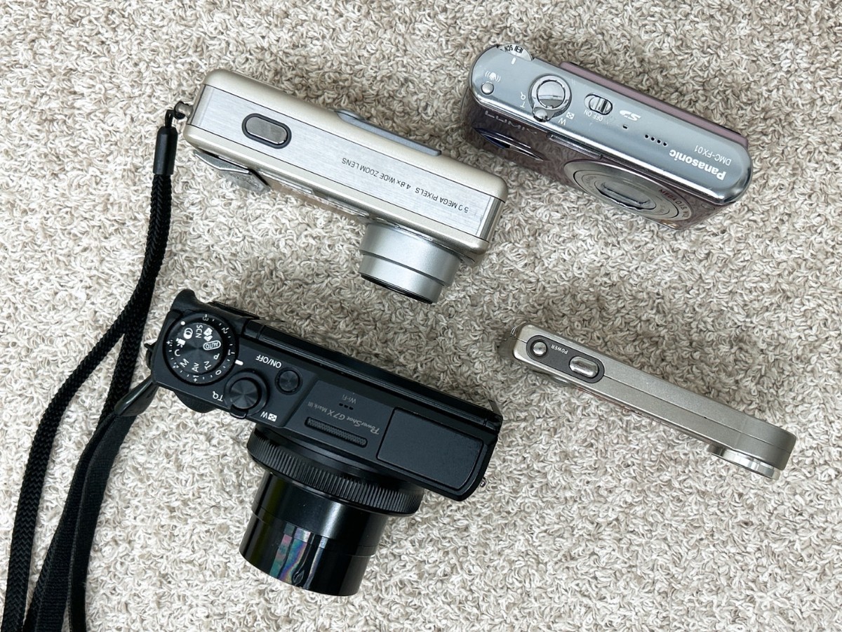 【やや傷や汚れあり】E512 デジタルカメラ カメラ まとめ売り Canon PowerShot G7 X RICOH Caplio R1v CASIO EXILIM EX-S2 ...