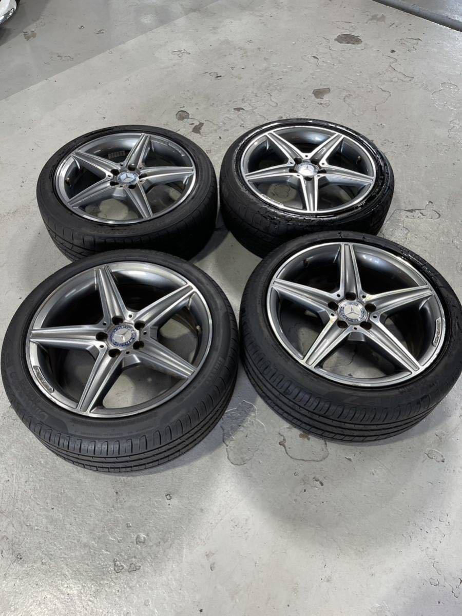 【傷や汚れあり】1円売り切り！メルセデスベンツ 純正 W205 Amgライン用アルミホイールセット の落札情報詳細 ヤフオク落札価格検索