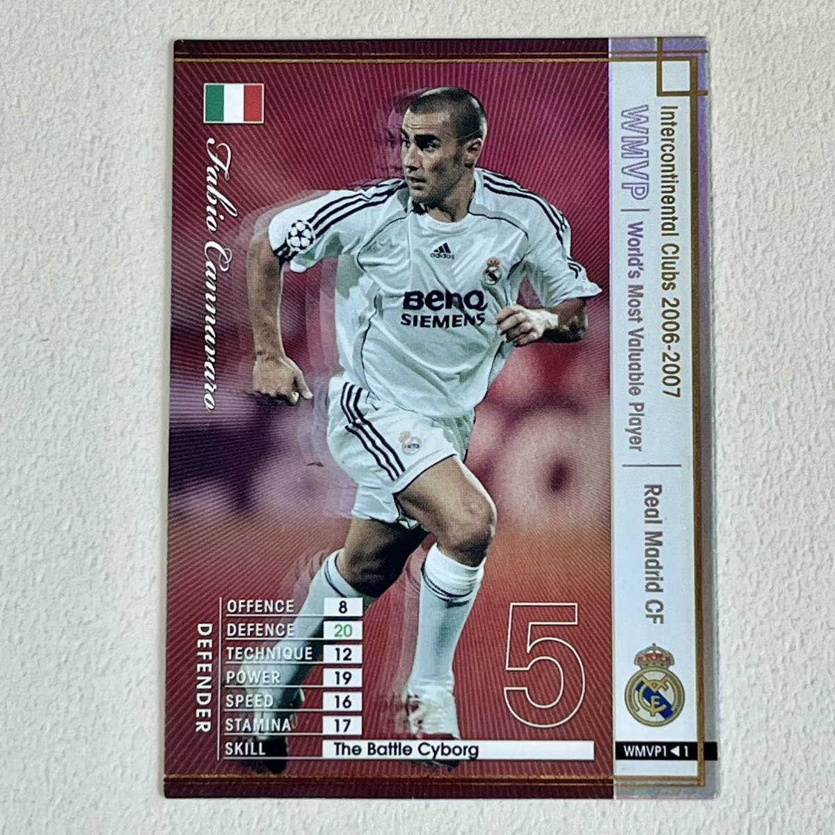 【やや傷や汚れあり】♪♪WCCF 06-07 WMVP ファビオ・カンナバロ Fabio Cannavaro Real Madrid ♪三点 ...