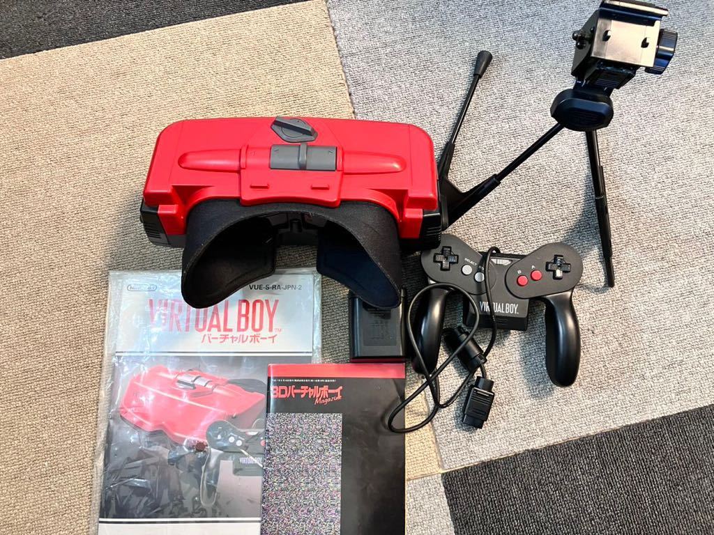 【目立った傷や汚れなし】1円～☆【Nintendo VIRTUAL BOY＋ソフト】動作確認済み/レッドアラーム/バーチャルボーイ/シューティング/3D/本体/電池ボックス/任天堂☆の落札情報 ...