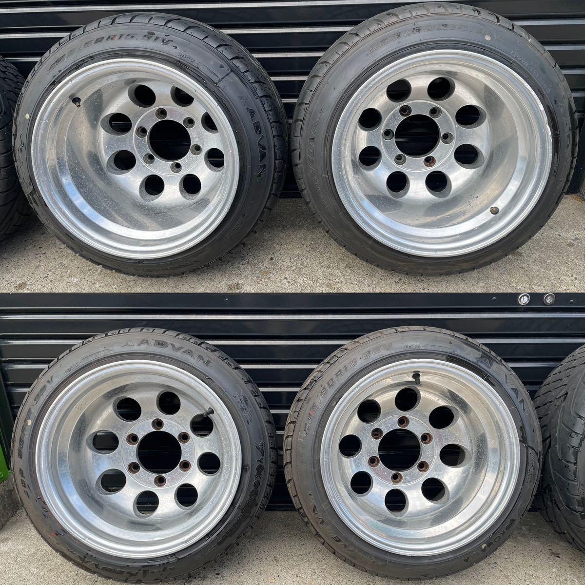 【傷や汚れあり】ミッキートンプソン M/T アルミホイール 15インチ PCD139.7 6H 10J-46 12J-76 ハイエース ...