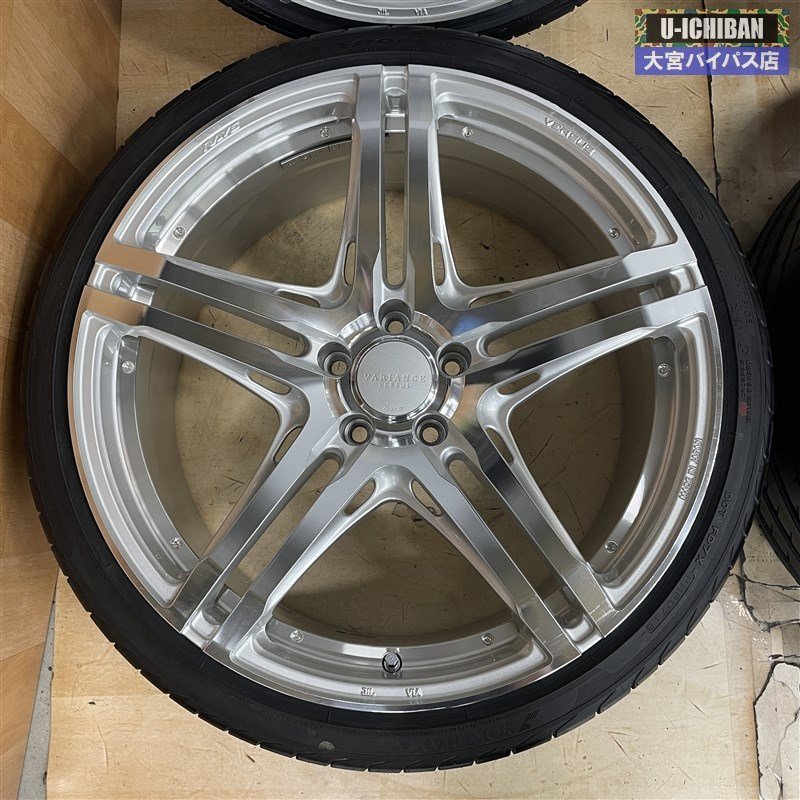 【やや傷や汚れあり】RAYS ベルサス VV5.2. 20インチ 8.5J +28 / 9.5J +38 5H 114.3 & ヨコハマ 225/35R20 245/30R20 クラウン ...