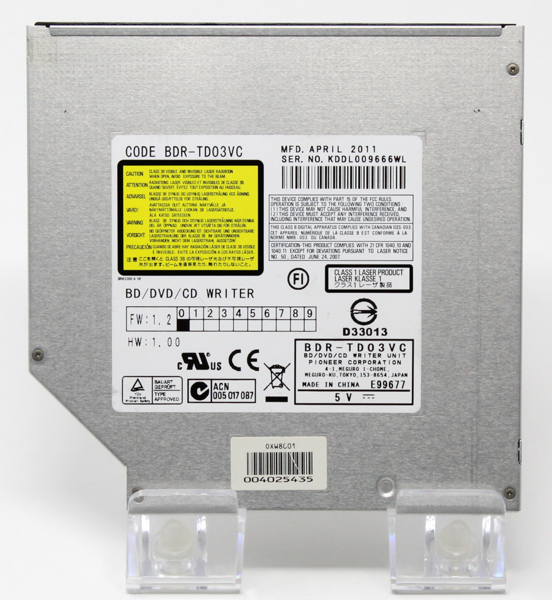 【傷や汚れあり】【訳あり品】＜動作確認済み ＞商品説明要確認 Pioneer パイオイア ブルーレイドライブ BDR-TD03 約12.5mm ...