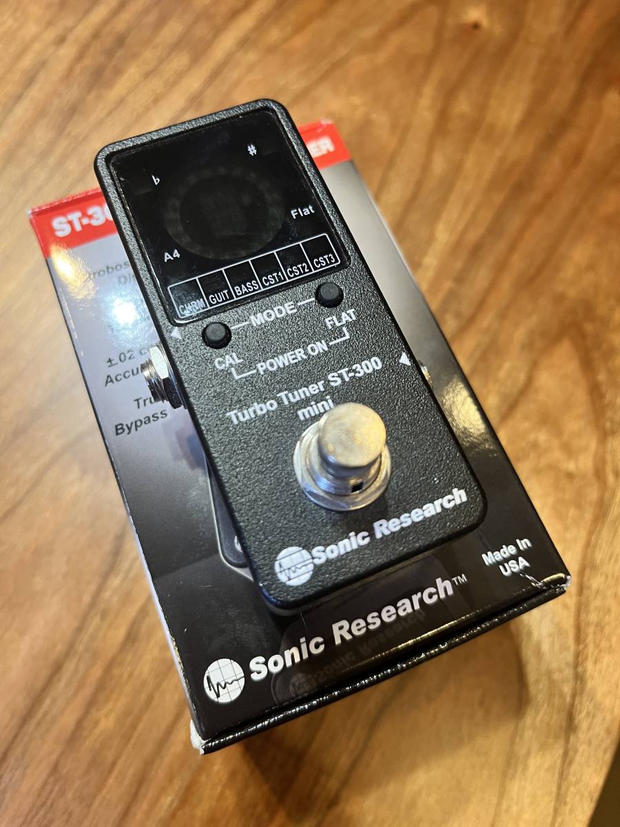 【未使用】新品 即納 Sonic Research ST-300 Stompbox Strobe Tuner ターボチューナー ストロボ ...