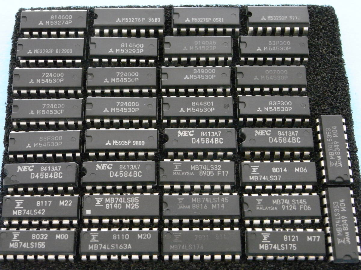 【未使用に近い】★ MITSUBISHI. NEC. FUJITSU. TOSHIBA. HITACHI. IC各種 82個セット. 新品未 ...