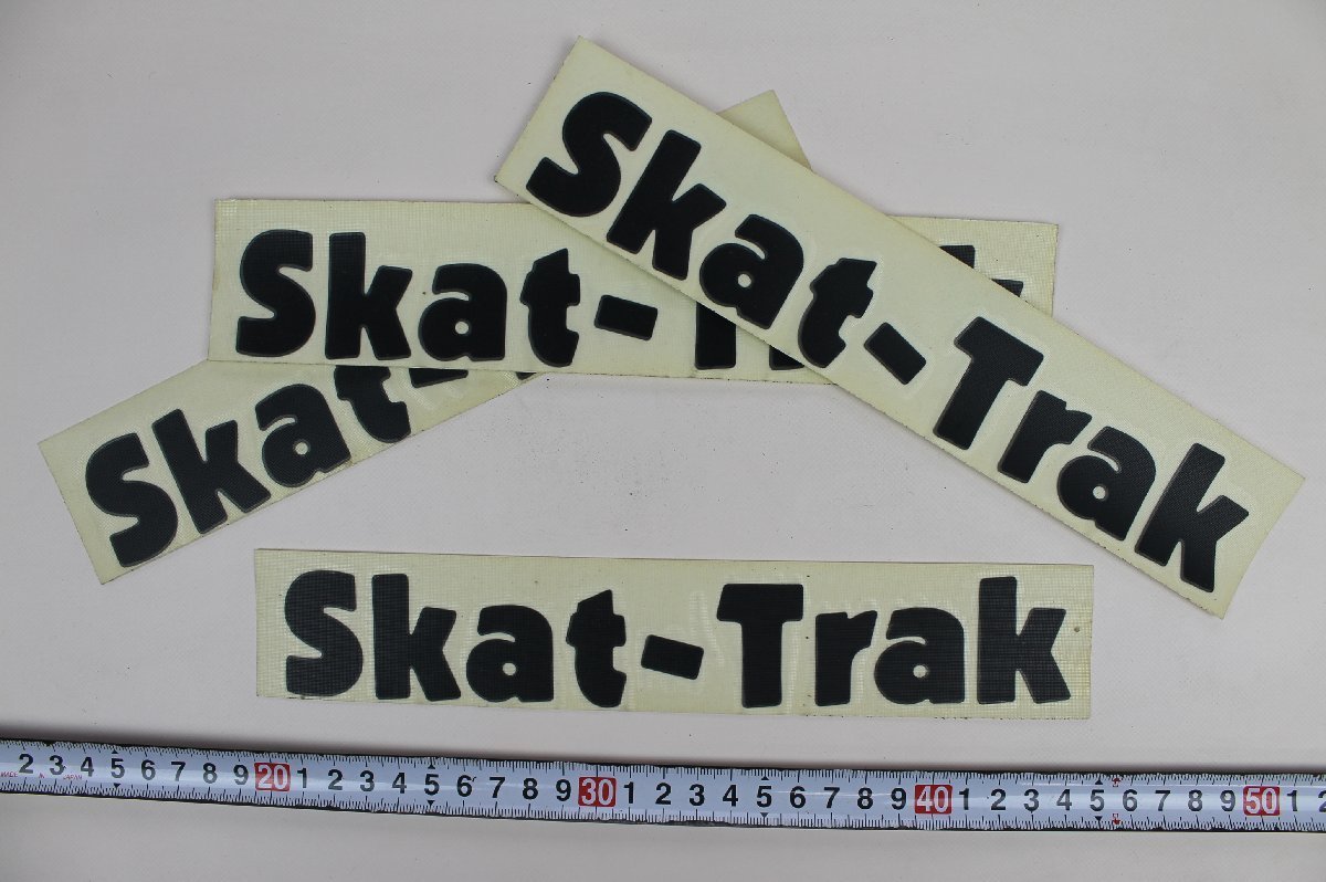 【未使用】50%off！ SKAT-TRAK ダイカットデカール(ステッカー) 4cmX24cm 4枚セット BLACK #SKT-S01-4 ...