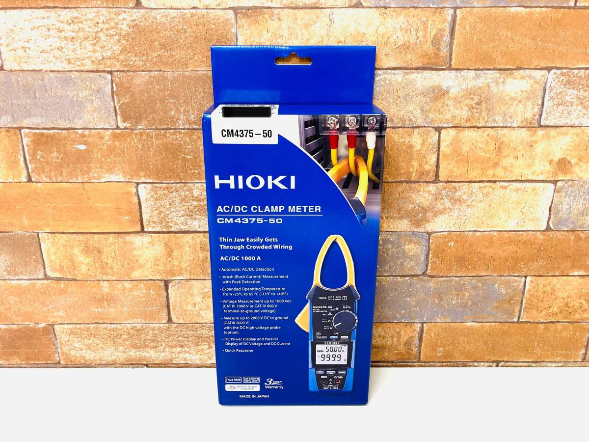 【未使用】【未使用】Hioki 日置 AC/DCクランプメータ CM4375-50 W3765002の落札情報詳細 - ヤフオク落札価格検索 オークフリー