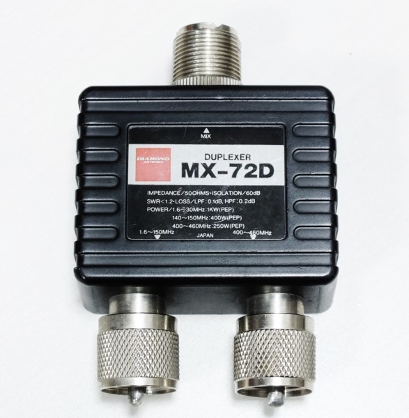 【やや傷や汚れあり】DIAMOND MX-72D デュプレクサー HF～144MHz／430MHzの落札情報詳細 - ヤフオク落札価格検索 ...