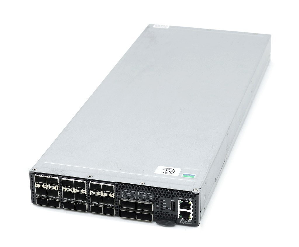 【やや傷や汚れあり】Mellanox SN2010 18ポートSFP28(25GbE)スロット 4ポートQSFP28(100GbE)スロット ...