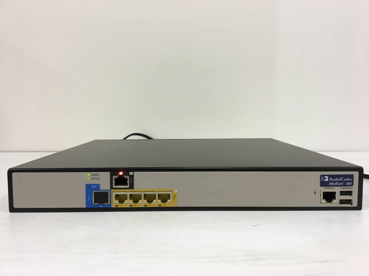 【目立った傷や汚れなし】 Audio Codes Mediant 800B VoIP-GW PRI-GW M800B-V-1ET-4L の落札 ...