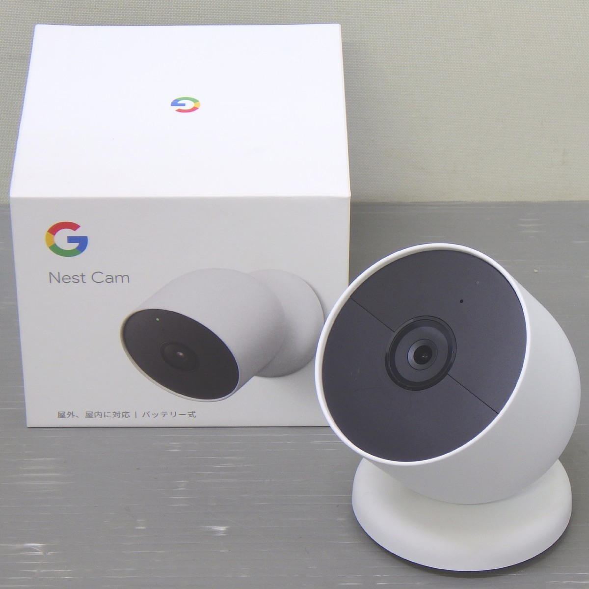 【目立った傷や汚れなし】グーグル スマートカメラ Google Nest Cam GA01317-JP 屋内/屋外対応 バッテリー式 HDR ...