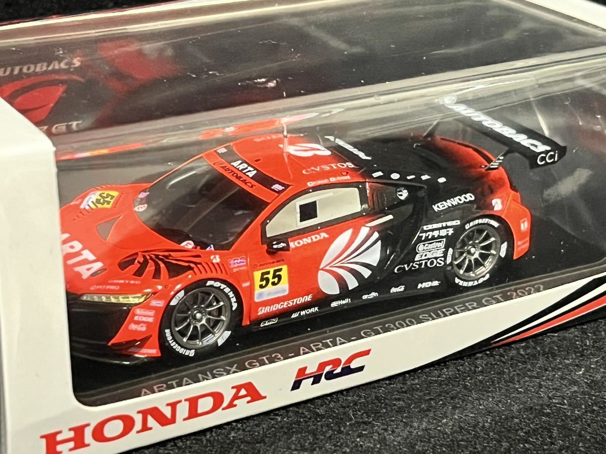 【未使用に近い】spark 1/43 ARTA Honda NSX GT3 #55 H.Mutoh_I.Kimura GT300 Super GT 2022 SGT042 武藤英紀/木村偉織の ...