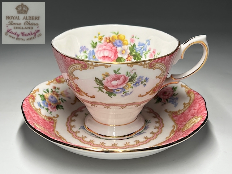【目立った傷や汚れなし】【瑞】ROYAL ALBERT ロイヤルアルバート レディーカーライル カップ＆ソーサーの落札情報詳細 - Yahoo!オークション落札価格検索 オークフリー