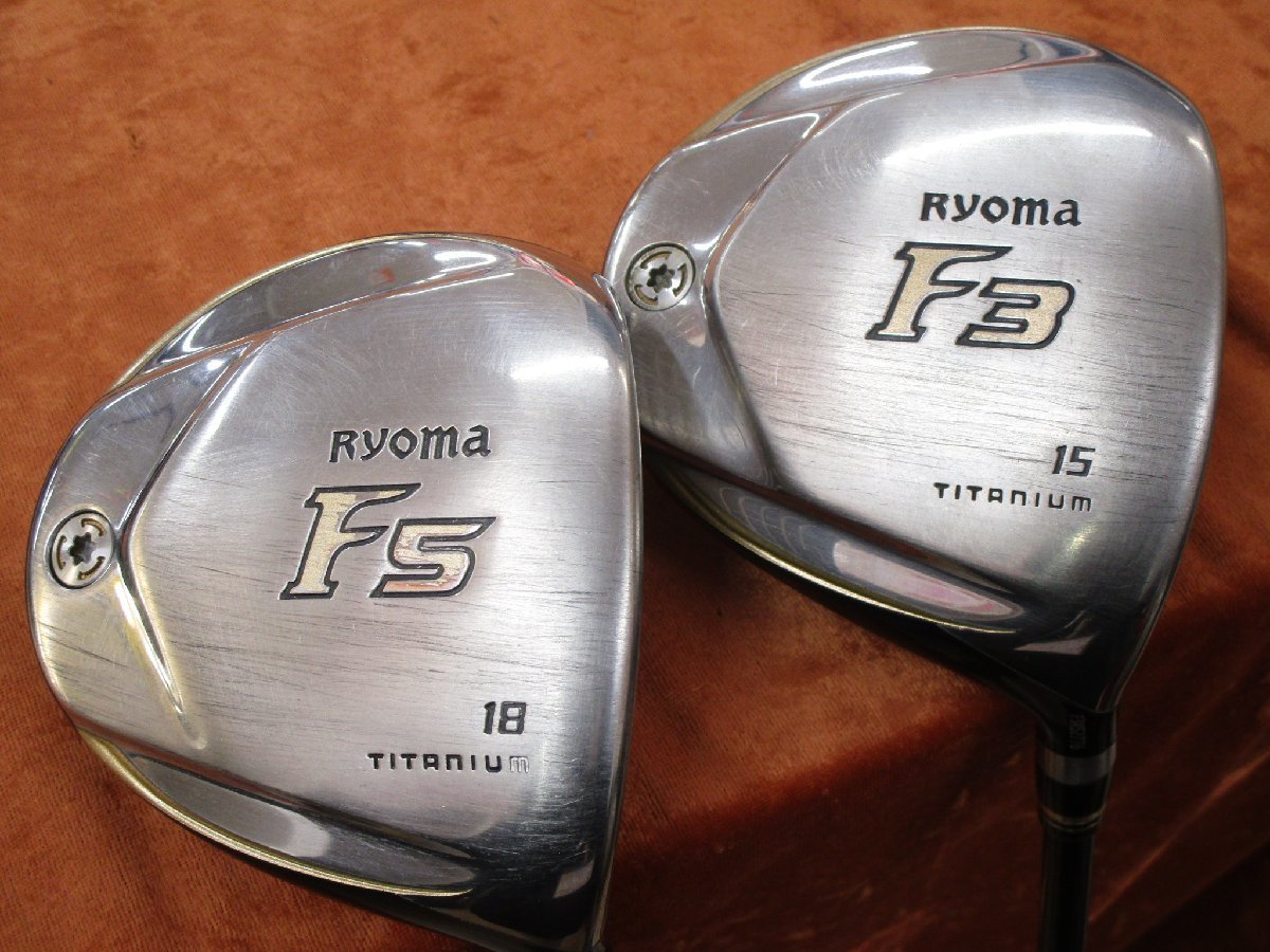 【傷や汚れあり】 リョーマゴルフ Ryoma F Silver F3 F5 15度 18度 ツアーAD RF2 SR 中古 フェアウェイ 2本セット リョーマ F シルバー の落札情報詳細 ...