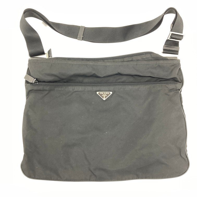 【傷や汚れあり】PRADA プラダ ナイロン ショルダーバッグ B7339 ブラック ギャラ付き【BLAT6065】の落札情報詳細 - ヤフオク落札価格検索 オークフリー