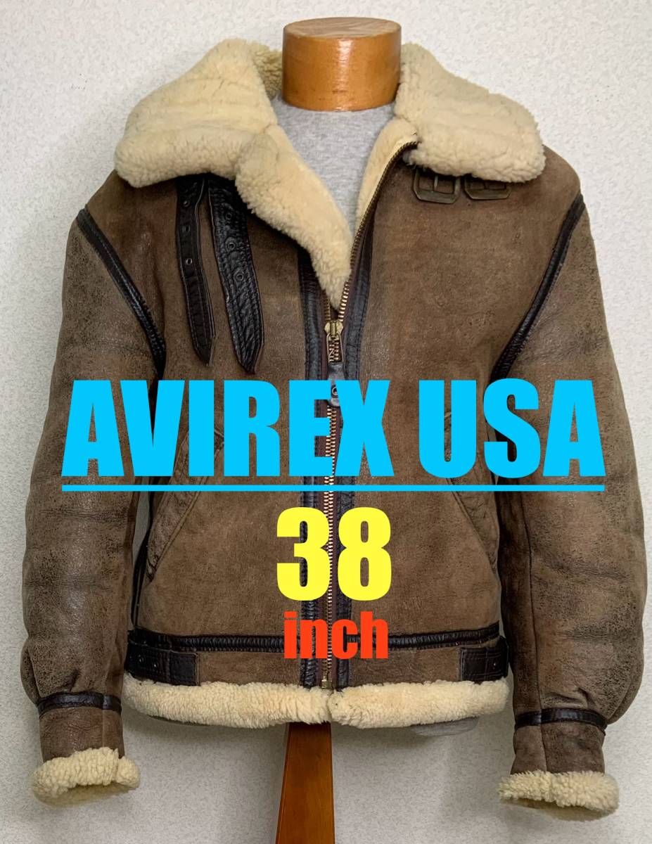 【傷や汚れあり】②AVIREX B-3【38】米国製☆アヴィレックス gpz900r TOPGUN アビレックス の落札情報詳細 - ヤフオク落札価格検索 オークフリー