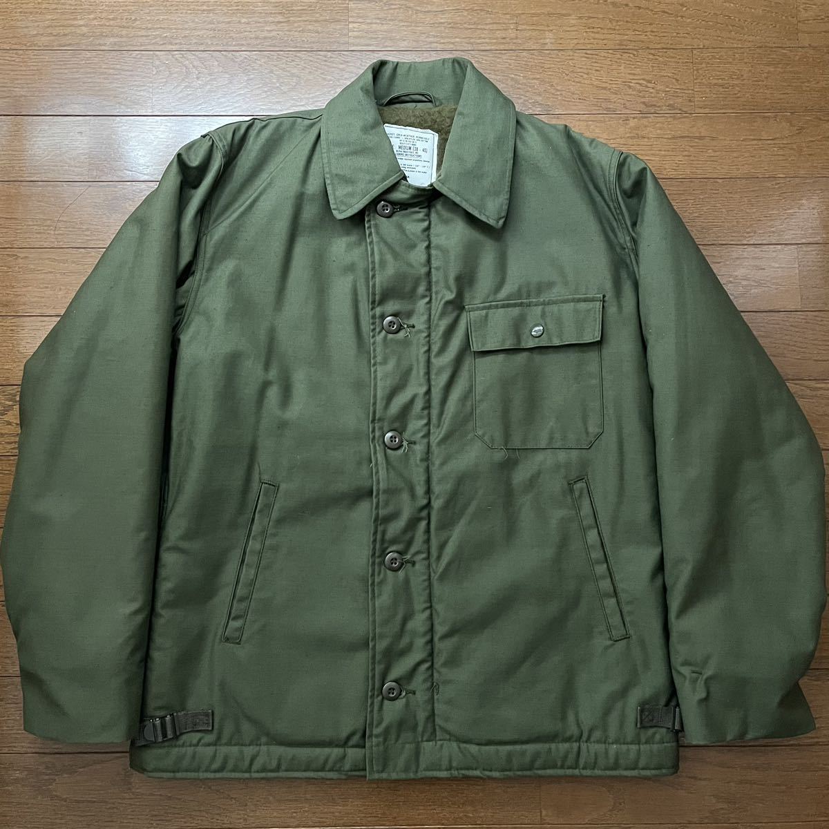 【未使用に近い】デッドストック A2 デッキジャケット medium 38-40 80s USミリタリー A-2 バズリクソンズ リアルマッコイの落札情報詳細 - ヤフオク落札価格検索 オークフリー