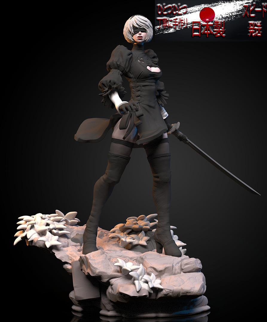 【未使用】Nier Automata 2B Ver2 ニーアオートマタ 美女 フィギュア ガレージキット 樹脂 未塗装 未組立1/12 スケール 日本未発売の落札情報詳細 - ヤフオク落札価格 ...