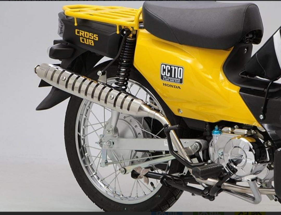 【やや傷や汚れあり】エンデュランス ENDURANCE クロスカブ110 JA10 hi-POWER ハンターマフラー ステンレス HONDA 社外 カスタム アップタイプ 中古品 送料込の ...