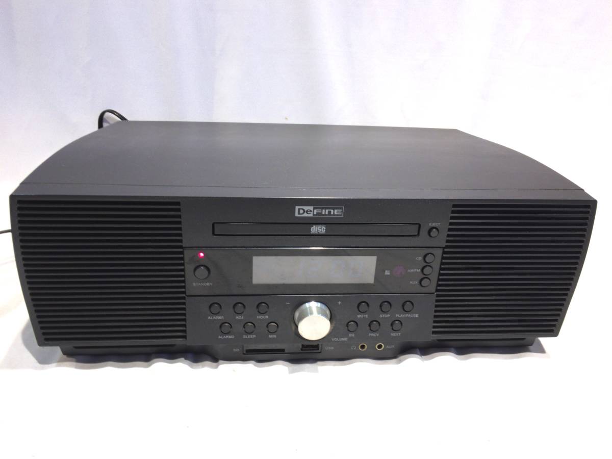 【目立った傷や汚れなし】 10587 アズマ De Fine DEF-1101 SD/USB対応CDラジオ CDデッキの落札情報詳細 ...