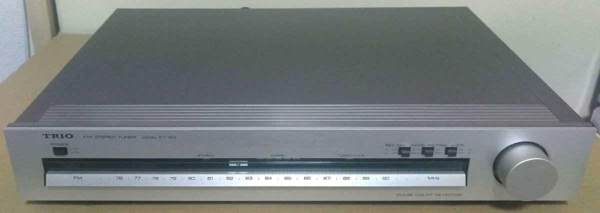 【傷や汚れあり】FM専用チューナー TRIO KT-80 受信OK 同年代のAKAI GX-シリーズのカセットデッキと同じ横幅で色がマッチします。の落札情報詳細 - ヤフオク落札価格検索 オークフリー