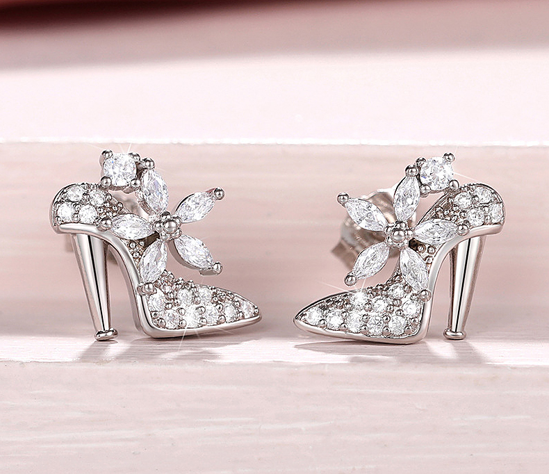 【未使用】N240250 Bigstone 【ハイヒールのデザイン】華麗な印象＊欧米ファッション＊大存在感なピアスの落札情報詳細 - ヤフオク落札価格検索 オークフリー