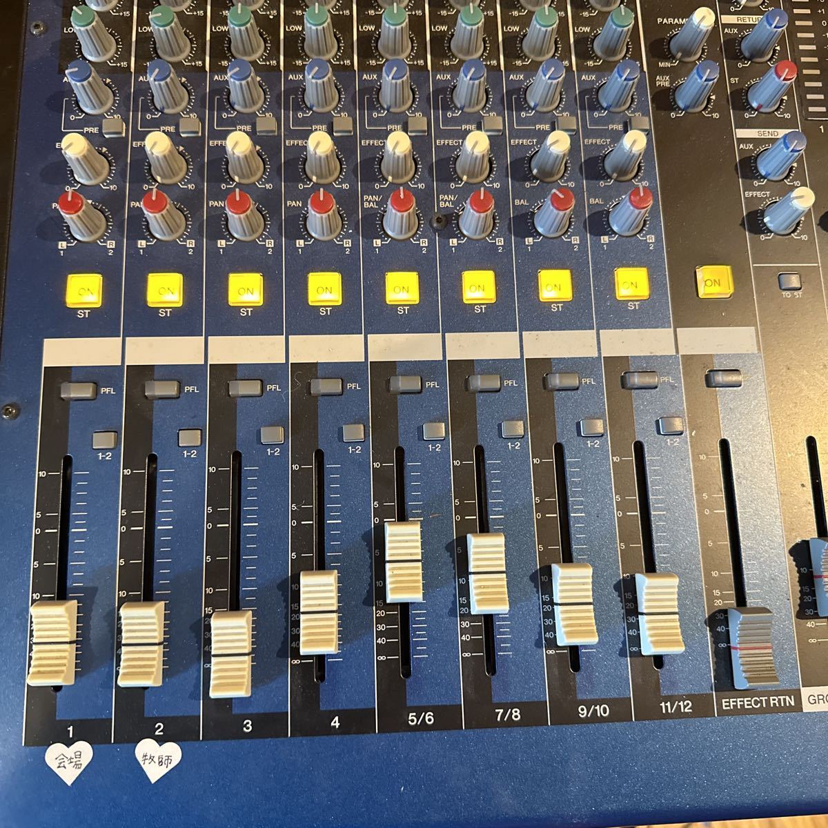 【やや傷や汚れあり】YAMAHA MG12/4 FX ミキサー アナログミキサー エフェクター ミキシングコンソールの落札情報詳細 ...
