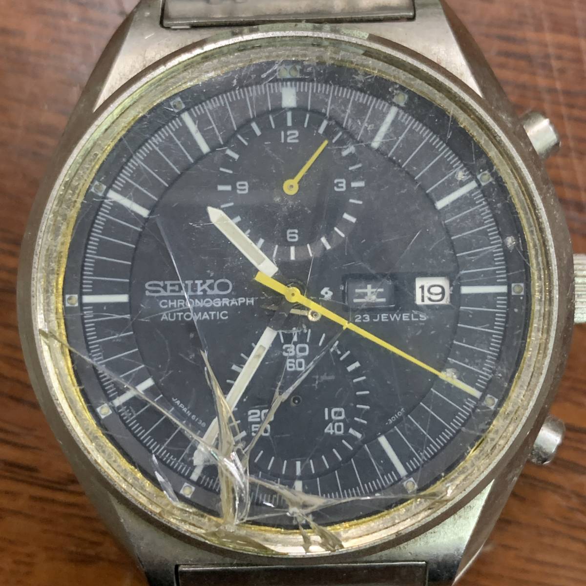 【中古】HAMILTON ハミルトン CHRONOGRAPH AUTOMATIC 3830 クロノグラフ腕時計 機械式自動巻き オートマチック ...