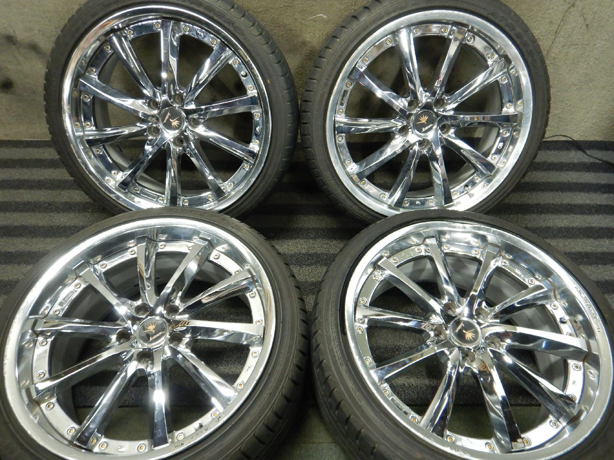 【全体的に状態が悪い】パT8690 235/35R19 255/35R19 ATR ZERO ZSR Weds kranze ヴィシュヌ 8J 9.5J 5H PCD114.3★条件付送料無料 ...