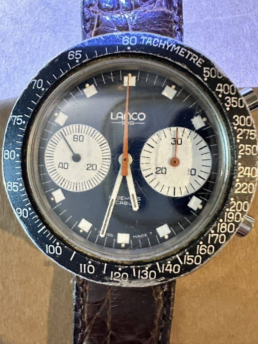 【やや傷や汚れあり】LANCO 17Jewels ビンテージ クロノグラフ LANCO 稼働品 帰針okの落札情報詳細 - ヤフオク落札価格 ...