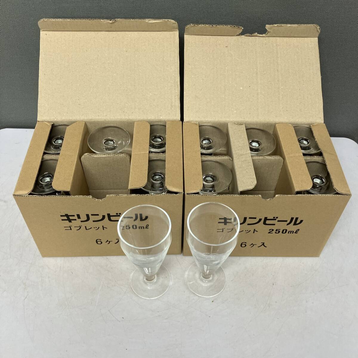 【目立った傷や汚れなし】キリンビール ビールグラス ゴブレット250ml 6P×2箱 12本/RSZ0312⑤-80の落札情報詳細 - ヤフオク落札価格検索 オークフリー