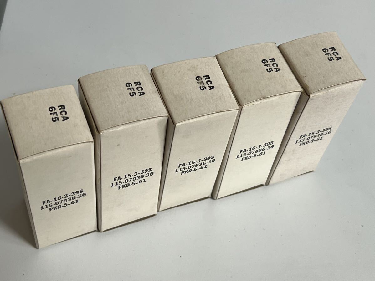 【傷や汚れあり】6F5 5本 RCA 試験済み 真空管 未使用？の落札情報詳細 - ヤフオク落札価格検索 オークフリー