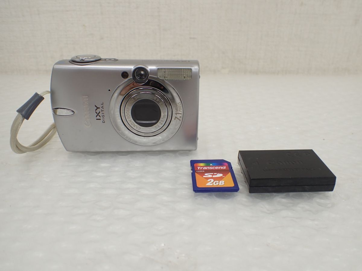 【中古】D864-60-M Canon キャノン IXY DIGITAL 700 PC1169 SDカード・バッテリーNB-3L デジタル ...