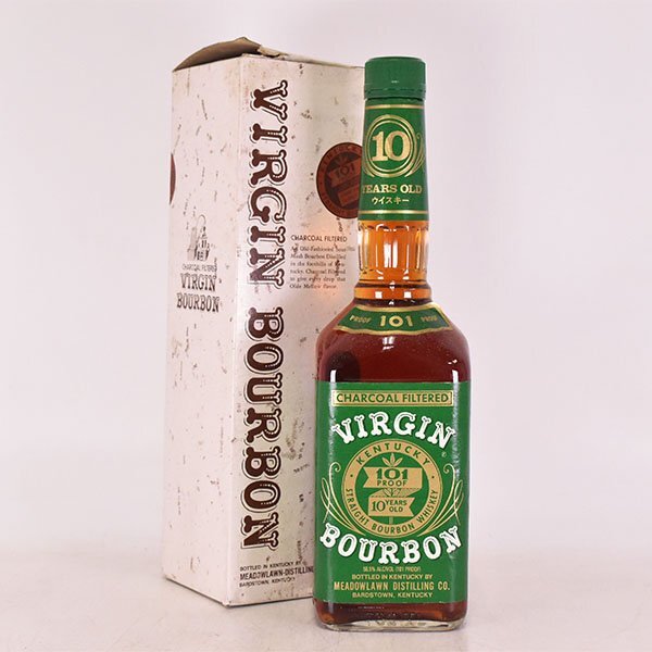 【やや傷や汚れあり】★ヴァージン バーボン 10年 ＊箱付 ※ 750ml 50.5% バーボン ウイスキー バージン Virgin Bourbon D140164の落札情報詳細 ...