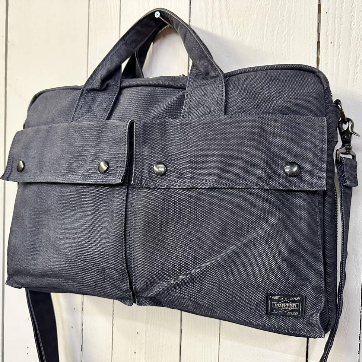【目立った傷や汚れなし】PORTER ポーター SMOKY スモーキー 2way ショルダーバッグ ブリーフケース ビジネスバッグ 吉田カバン A4サイズ収納可 ノートPC収納可の落札情報詳細 ...