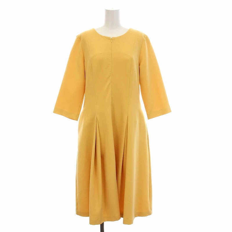 【未使用】未使用品 レジーナリスレ REGINA RISURRE ワンピース ロング 七分袖 42 L 黄色 イエロー /YM レディースの落札情報詳細 - Yahoo!オークション落札価格 ...