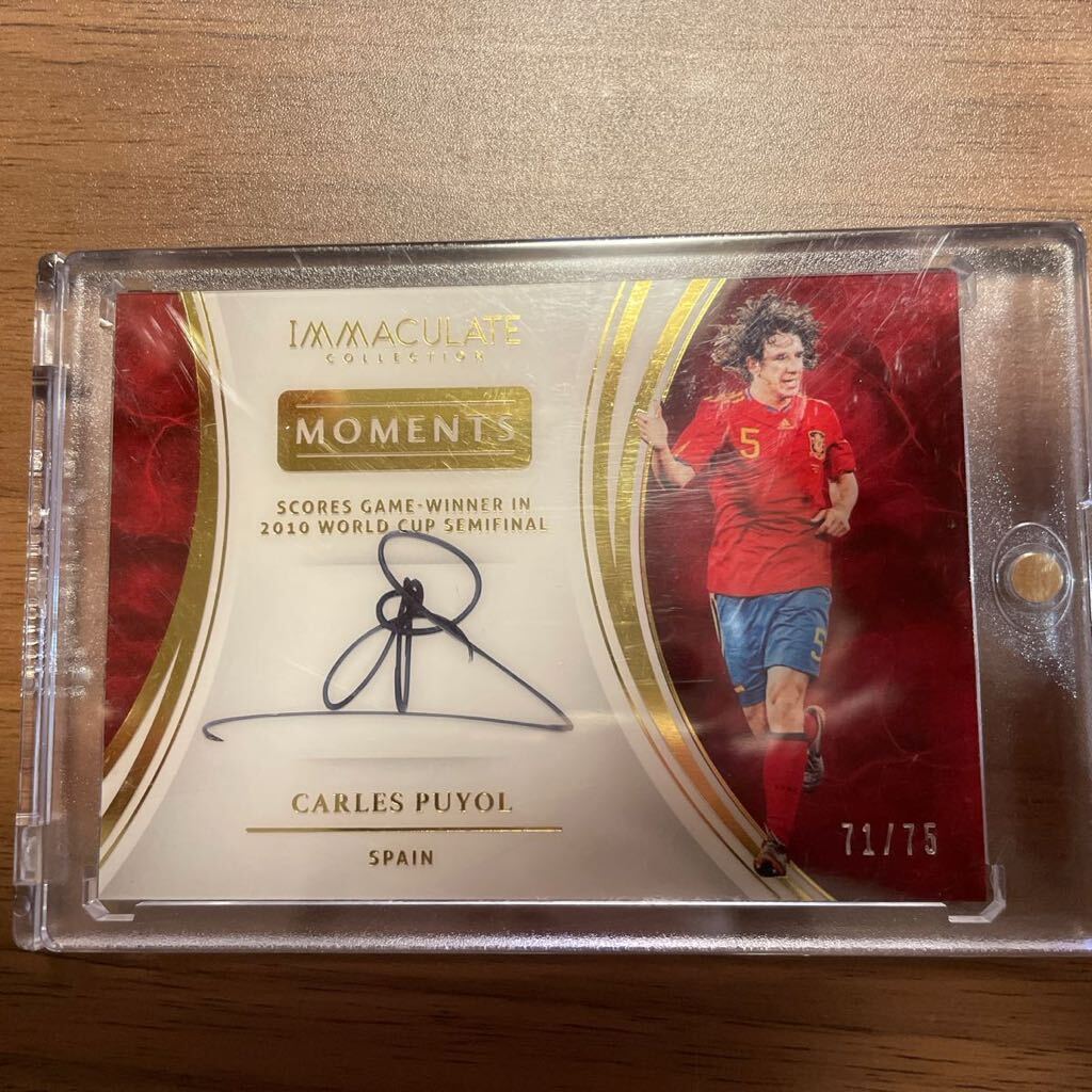 【目立った傷や汚れなし】Panini Immaculate Soccer Carles Puyol MOMENTS Autographの落札 ...